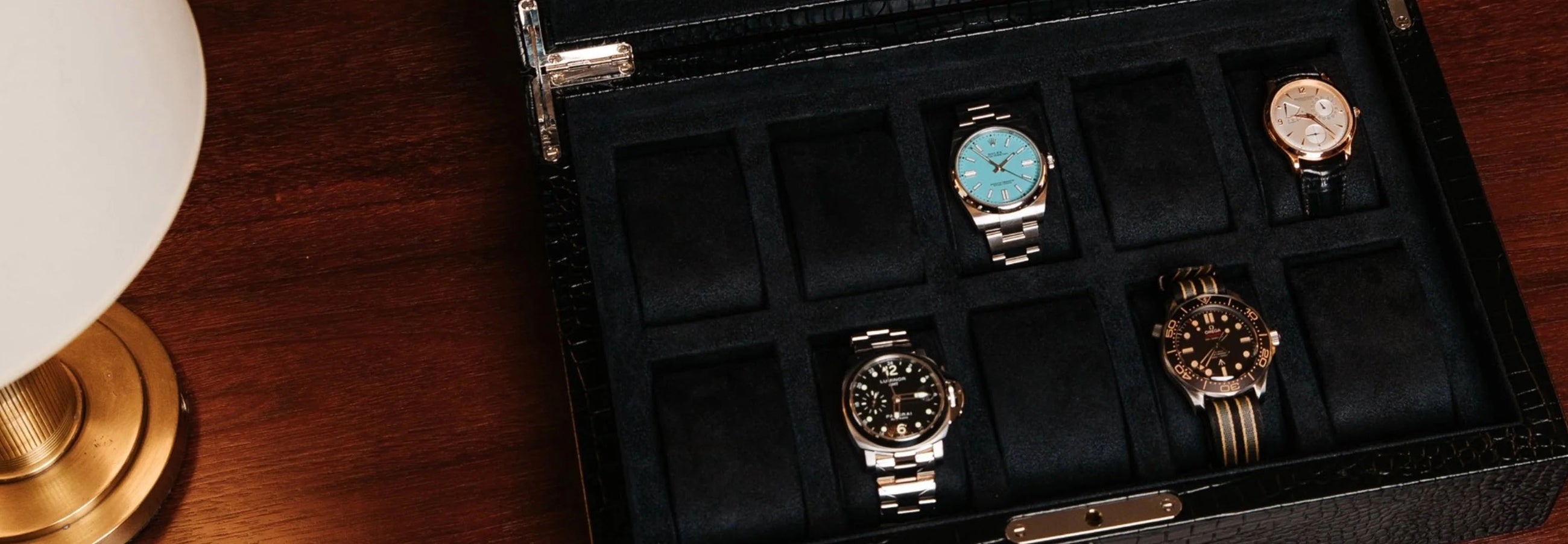 8 Piece Watch Boxes | Premium Leather 8 Watch Boxes & Cases