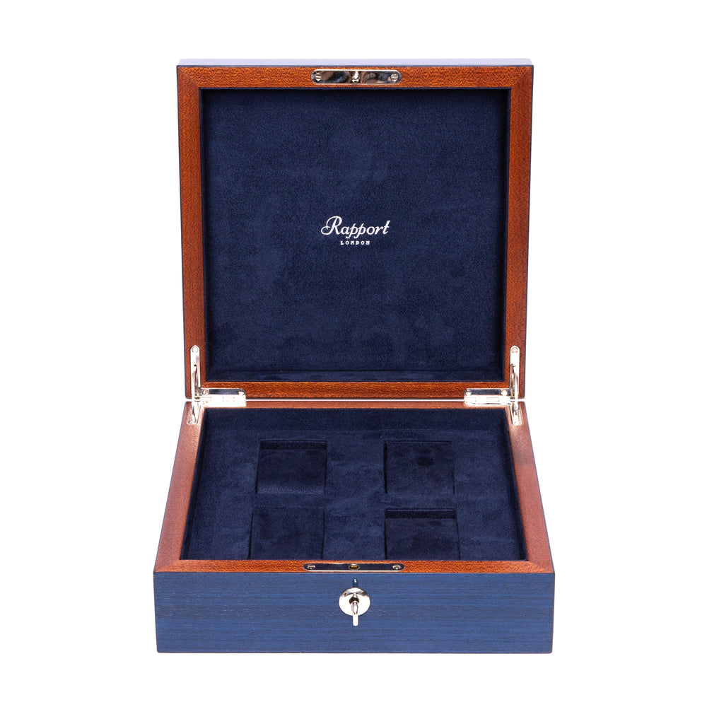 4 Piece Watch Boxes | Luxurious Leather 4 Watch Boxes & Cases
