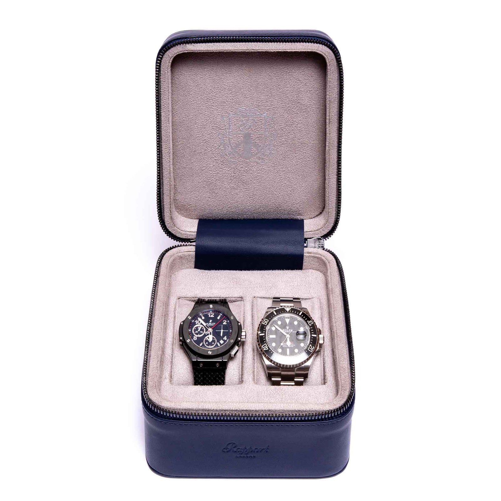 2 Piece Watch Boxes | Luxurious Leather Double Watch Boxes & Cases