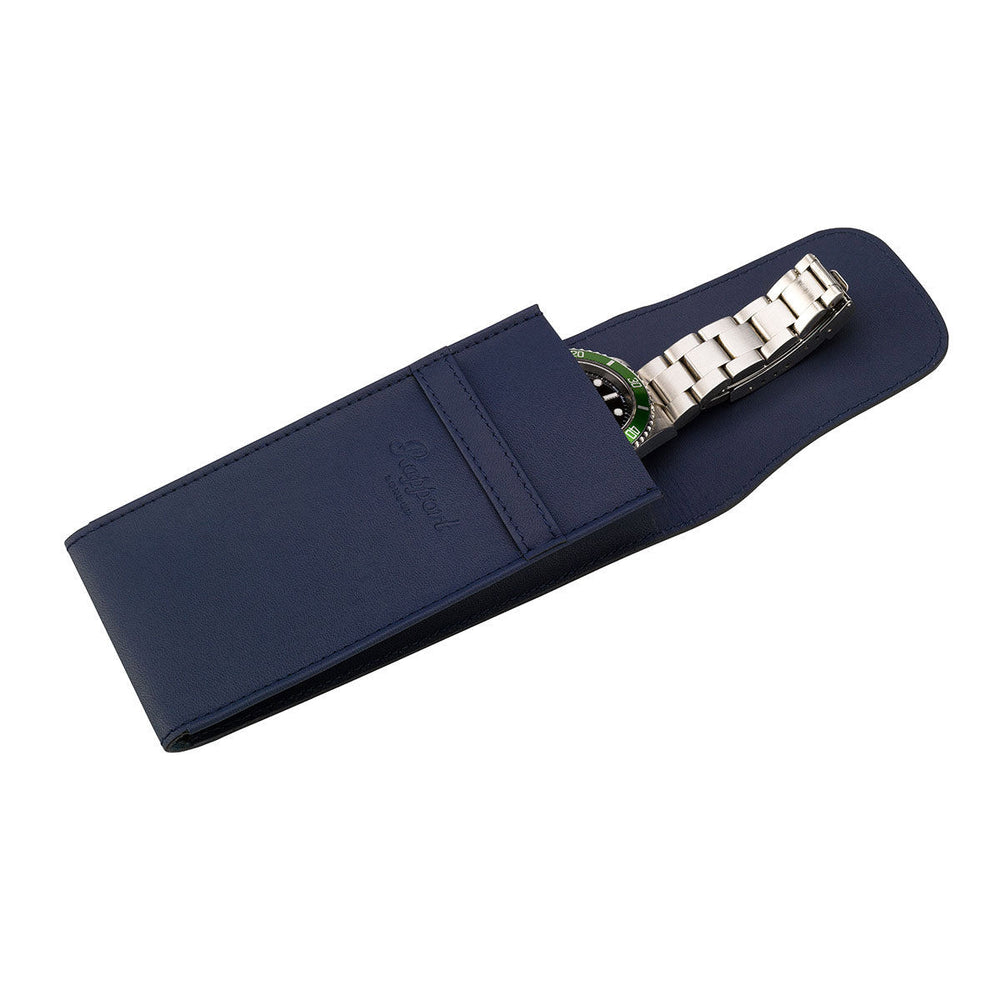 Single Watch Pouches Navy | Luxury Watch Accessories | Rapport London